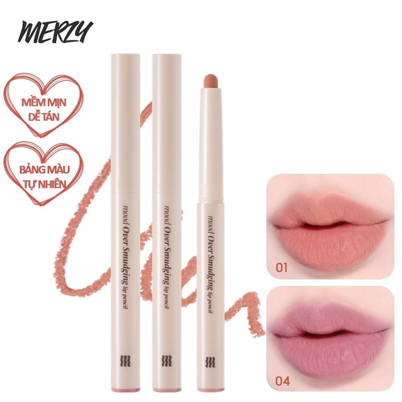 Chì Kẻ Viền Môi Merzy Mood Over Smudging Lip Pencil 0.9g | Shopee Việt Nam