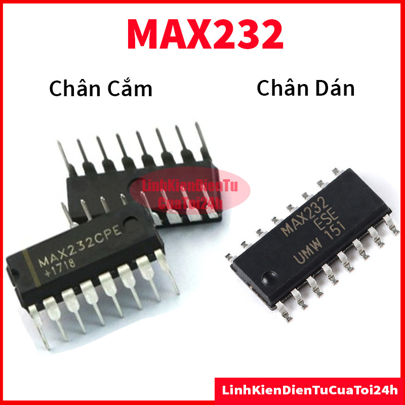 IC MAX232 DIP-16 Chân Cắm - Chuyển Đổi Giao Tiếp RS232 | Shopee Việt Nam