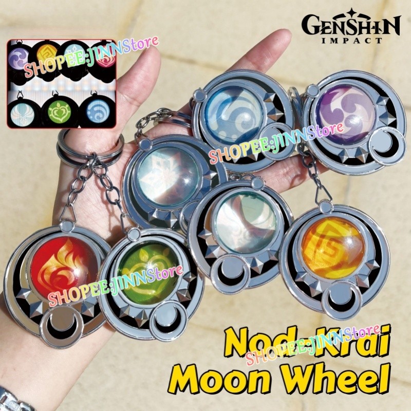 -JINN-Trong suốt Phong cách GENSHIN NOD-KRAI Vision Keychiians GENSHIN ...
