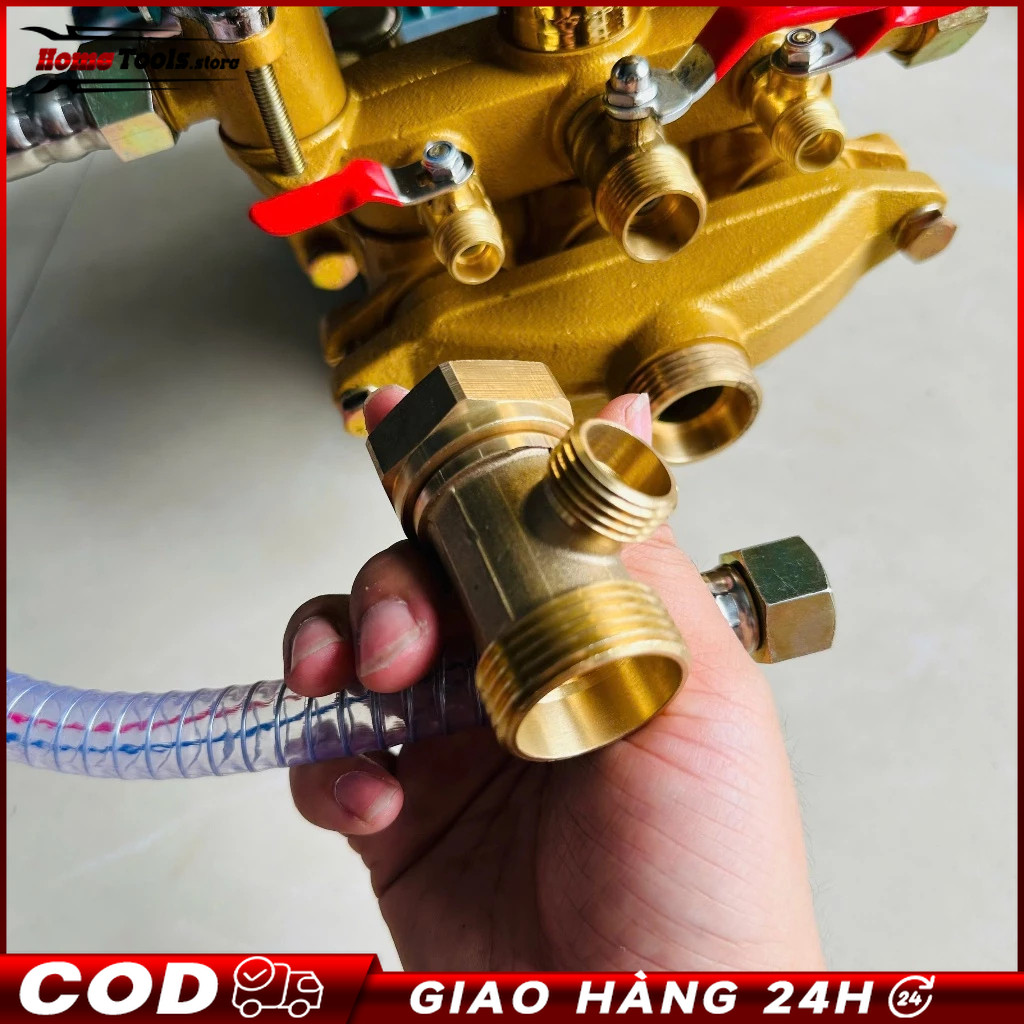 Bộ nối chuyển nước hồi qua đầu hút. Dùng cho đầu xịt dây curoa 1hp vs ...