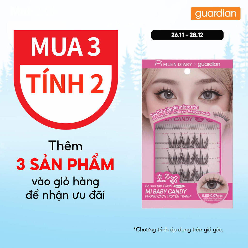 Mi Giả Baby Candy Mlen Diary 1 Hộp Nhỏ | Guardian Việt Nam | Shopee ...