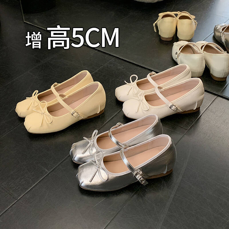 33 Kích Thước 5cm Chiều Cao Tăng Nữ Mùa Hè Mới Nông Mary Jane Giày Nơ ...