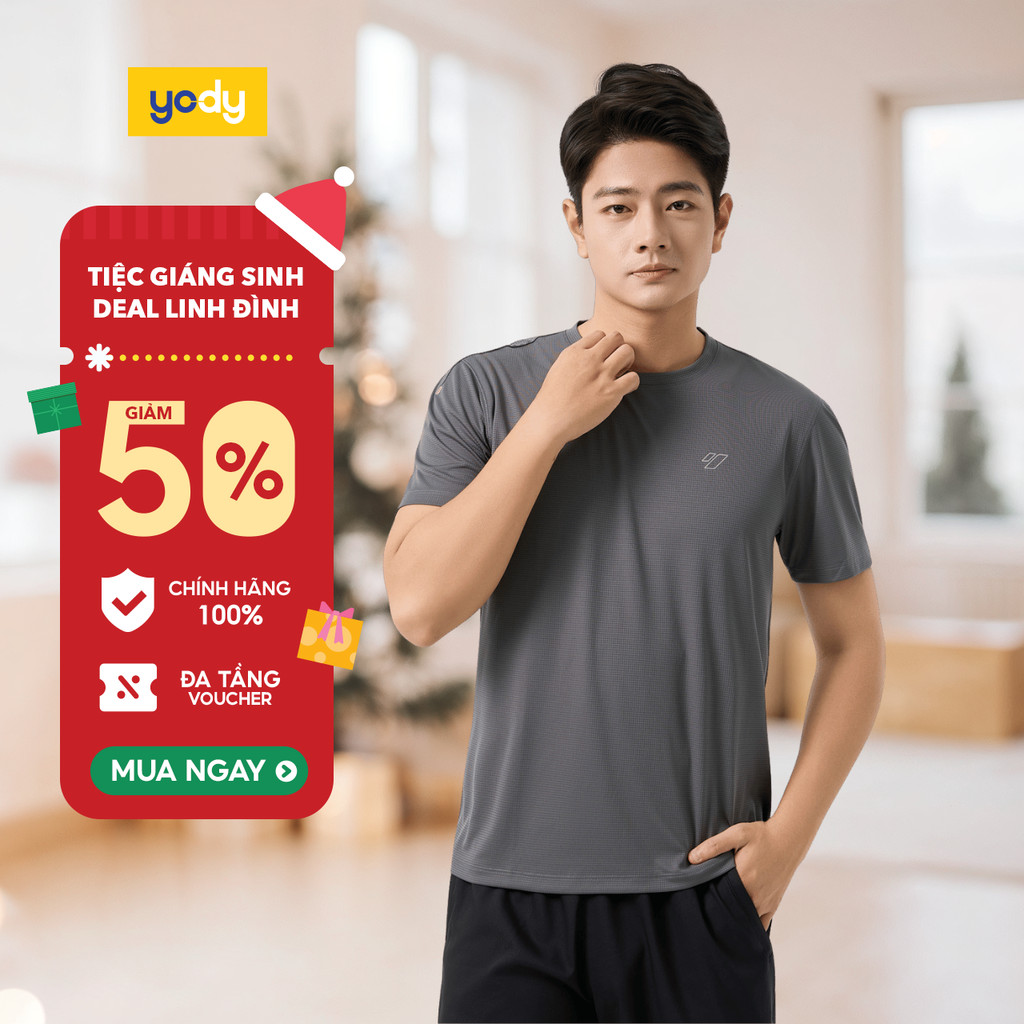 [Sale 20%] Áo phông nam YODY thể thao phản quang nhanh khô thấm hút ...