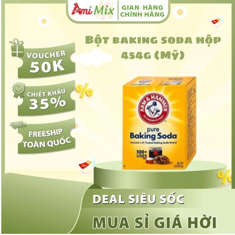 Bột Baking Soda Arm Hammer Hộp 453g, Bột Nở Bakking Soda Đa Năng ...