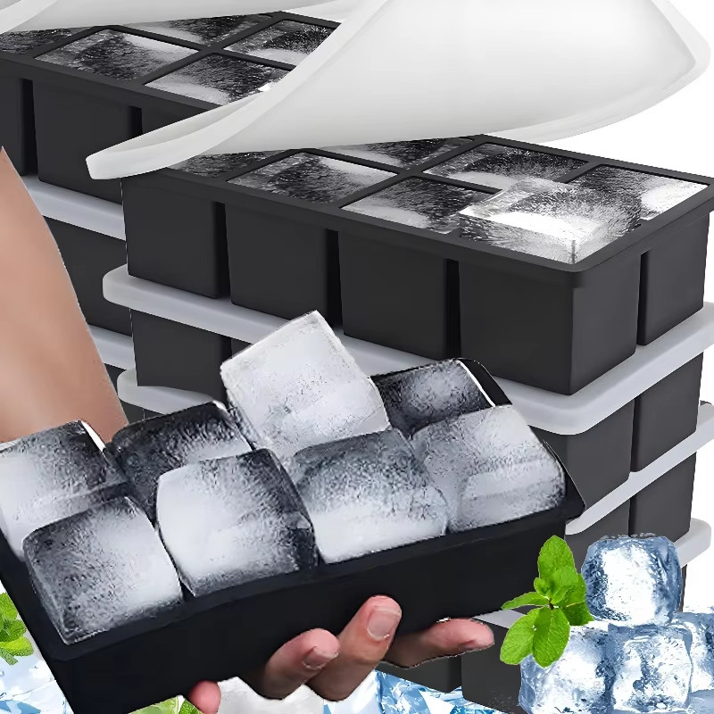 Khay đựng đá viên chống rò rỉ được nâng cấp có nắp - Khuôn làm đá viên ...