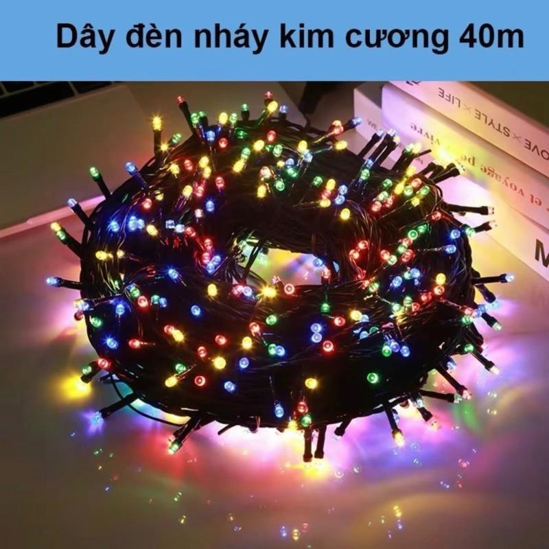 [ Combo 2 ] Đèn Nháy 40M Kim Cương, Dây Led 40M Trang Trí Ngoài Trời ...