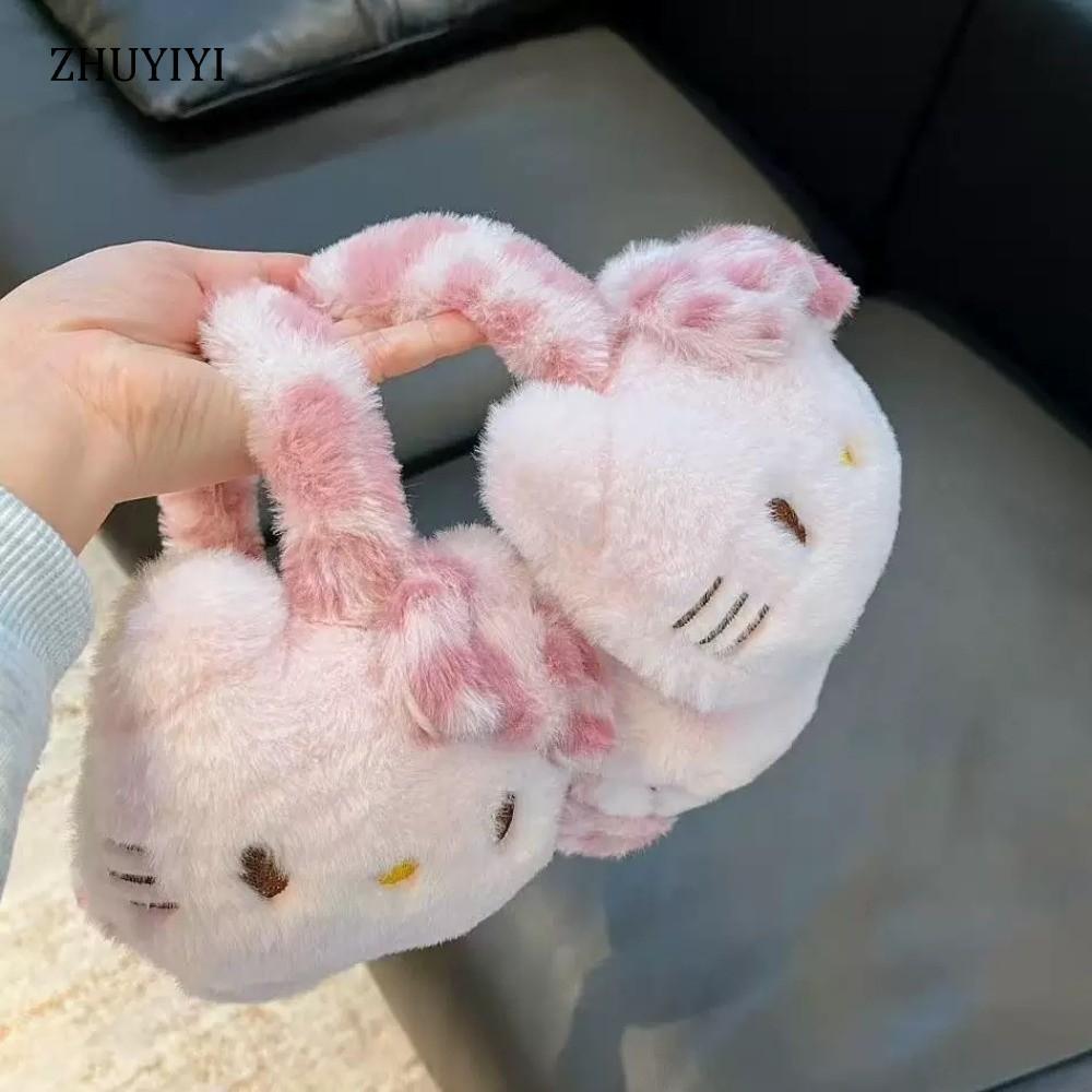 ZHUYIYI Hellokitty Earmuffs, Cartoon Keep Warmer Plush Earmuffs ...