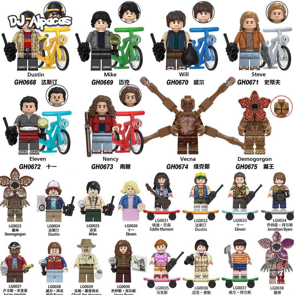Đồ chơi nhân vật Mini Dustin Mike Eleven Demogorgon Búp bê sưu tập ...