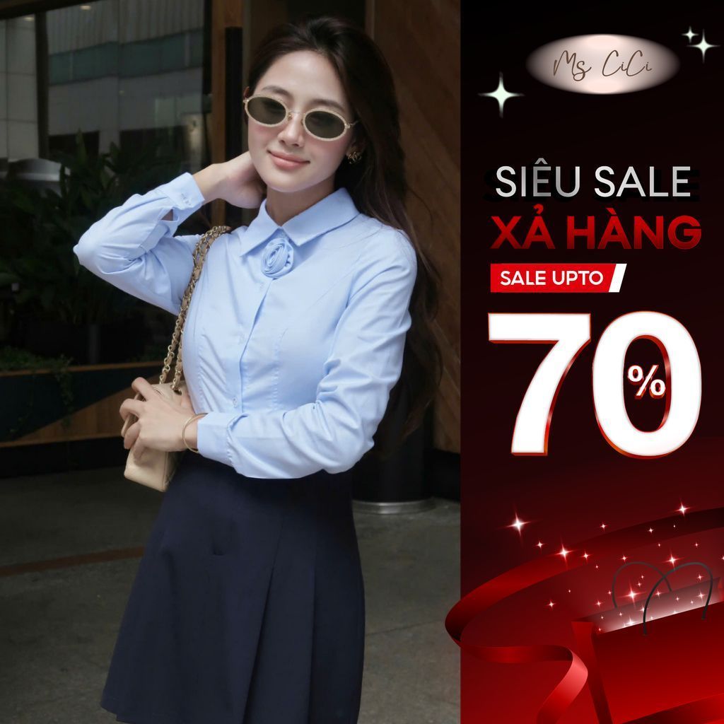 Áo sơ mi dài tay dáng ôm Helen Shirt by CiCi thiết kế chiết eo gọn gàng ...