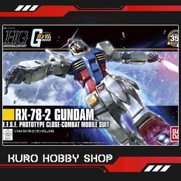HGUC 1/1444 RX-78-2 Gundam - Mô hình lắp ráp Bandai | Shopee Việt Nam