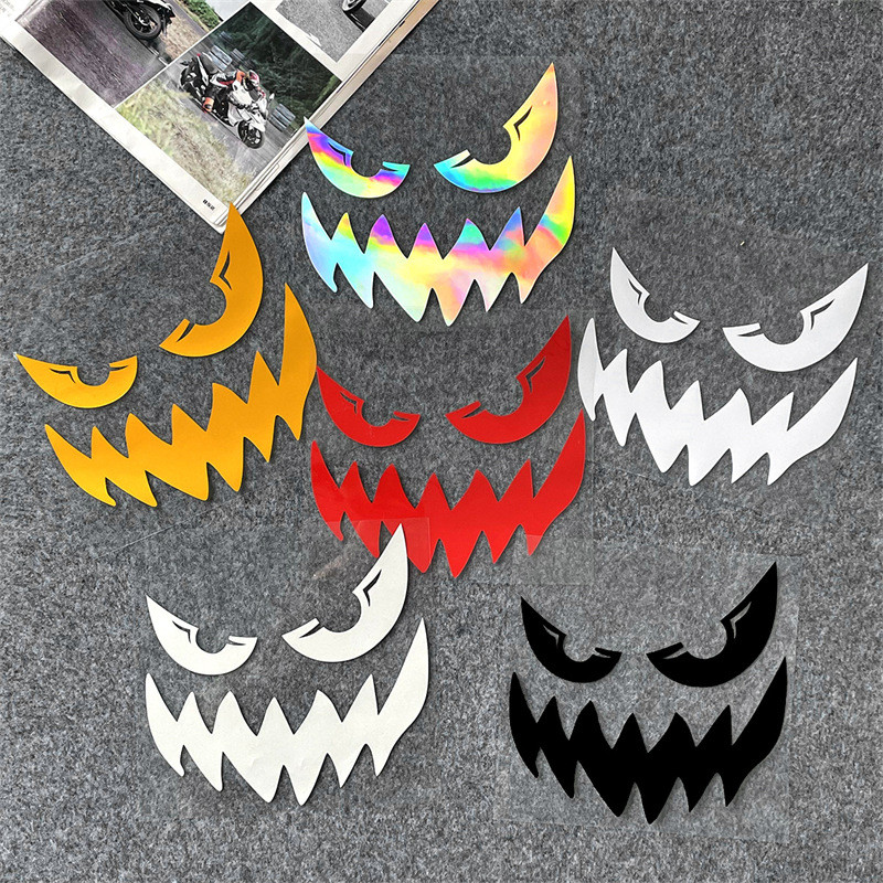 Funny Emoji Stickers Electric Car Little Devil Smiley Motorcycle ...