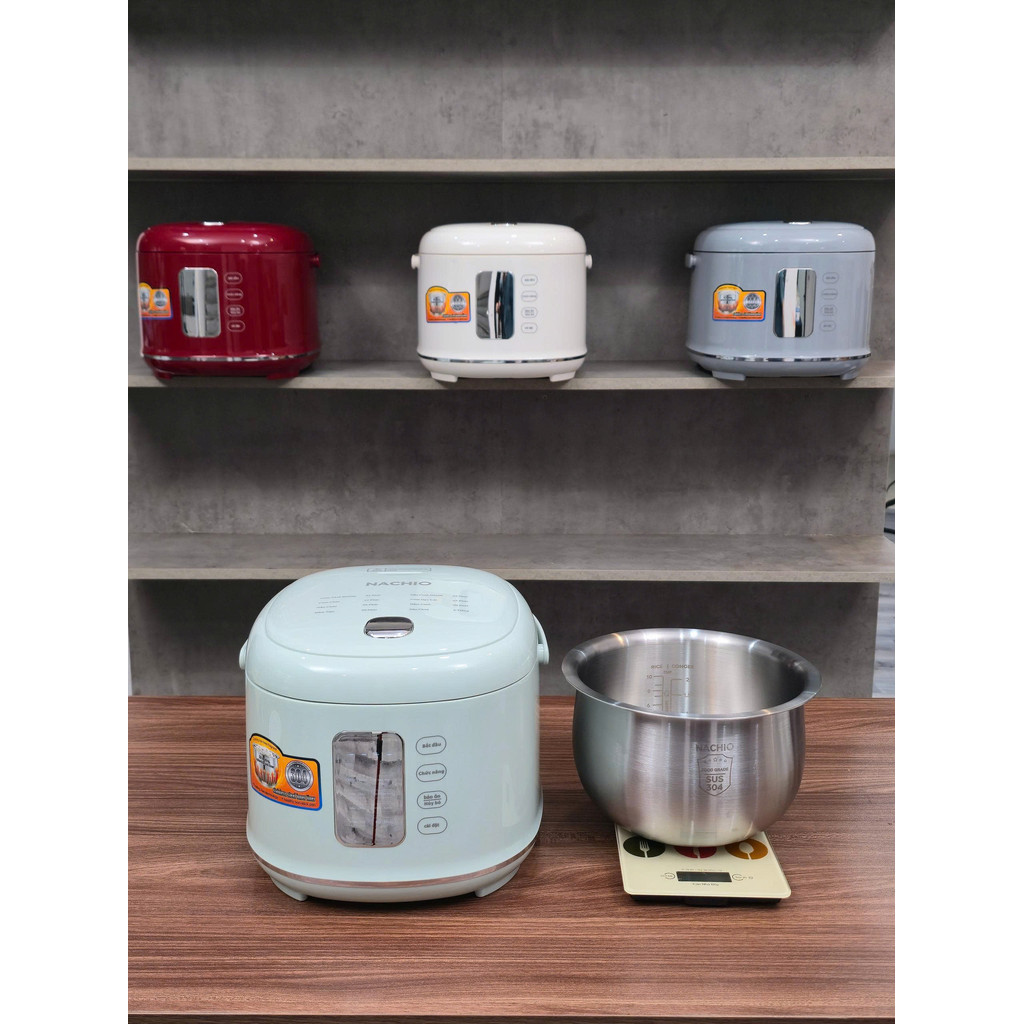 NỒI CƠM ĐIỆN NACHIO.2L -2026 Lòng nồi inox 304 cao cấp (nồi cơm điện ...