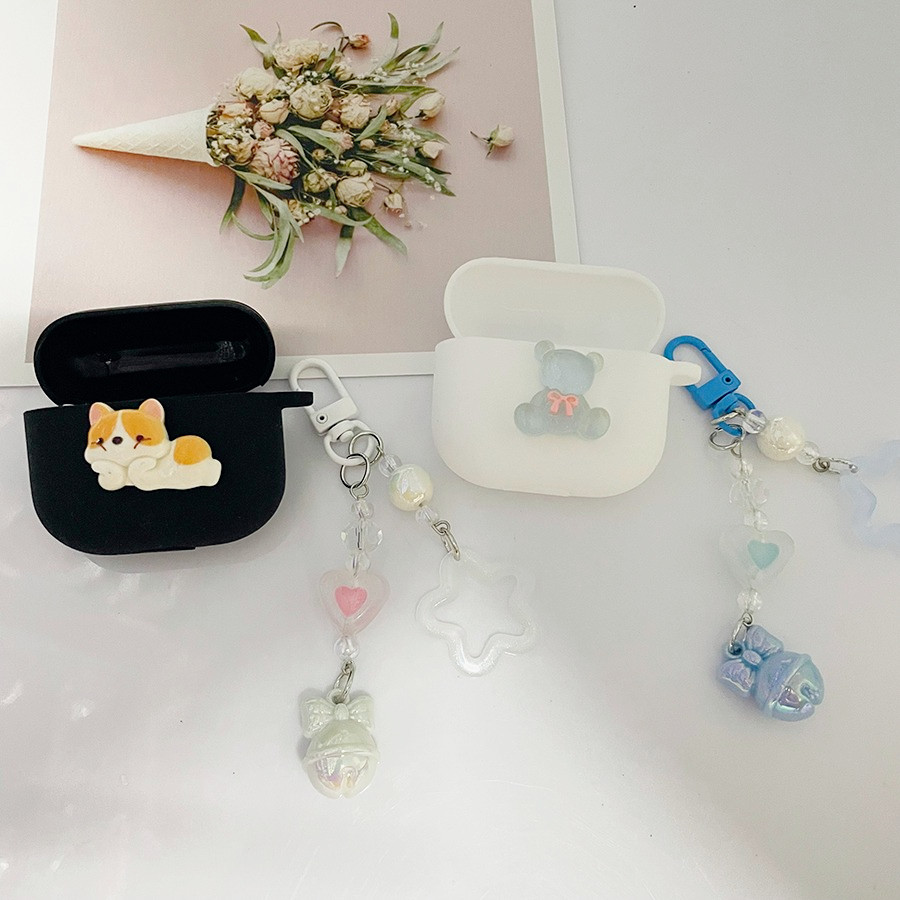 Vỏ tai nghe chó dễ thương cho EDIFIER Comfo SE / CC Ốp lưng silicon chống sốc hộp nghe cho ...