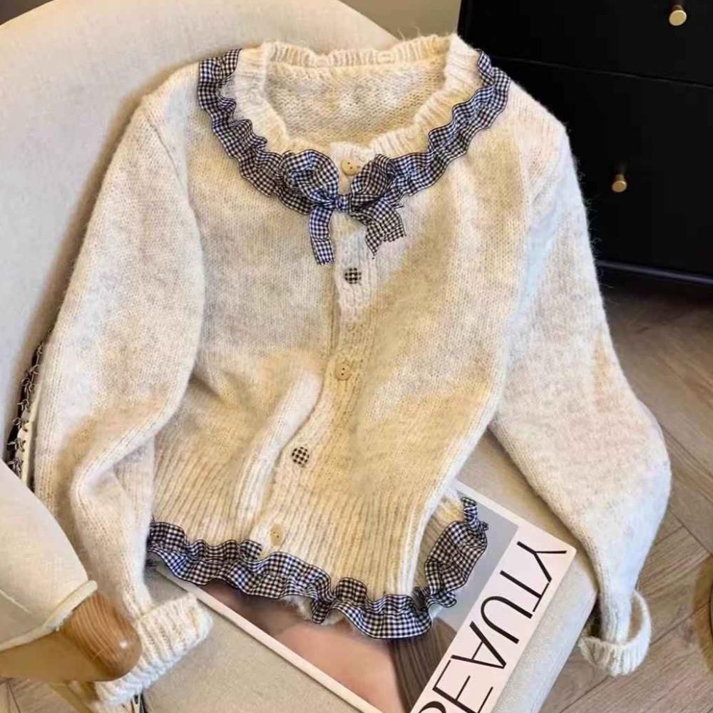 Áo Len Mỏng Phong Cách Hàn Quốc Áo Khoác Cardigan Mùa Thu Đông Dài Tay ...
