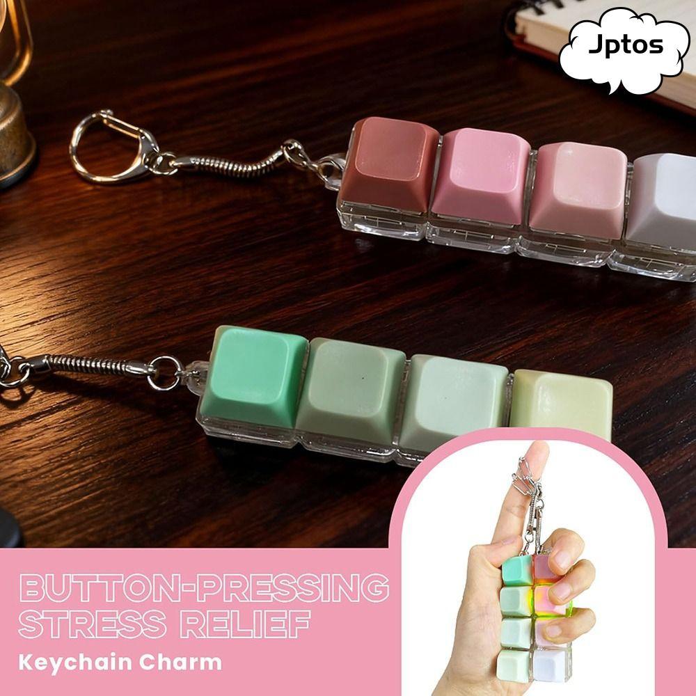 JPTOS Bàn Phím Nút Bấm Ngón Tay, 4 Phím Bàn Phím LED Nhiều Màu Sắc ...