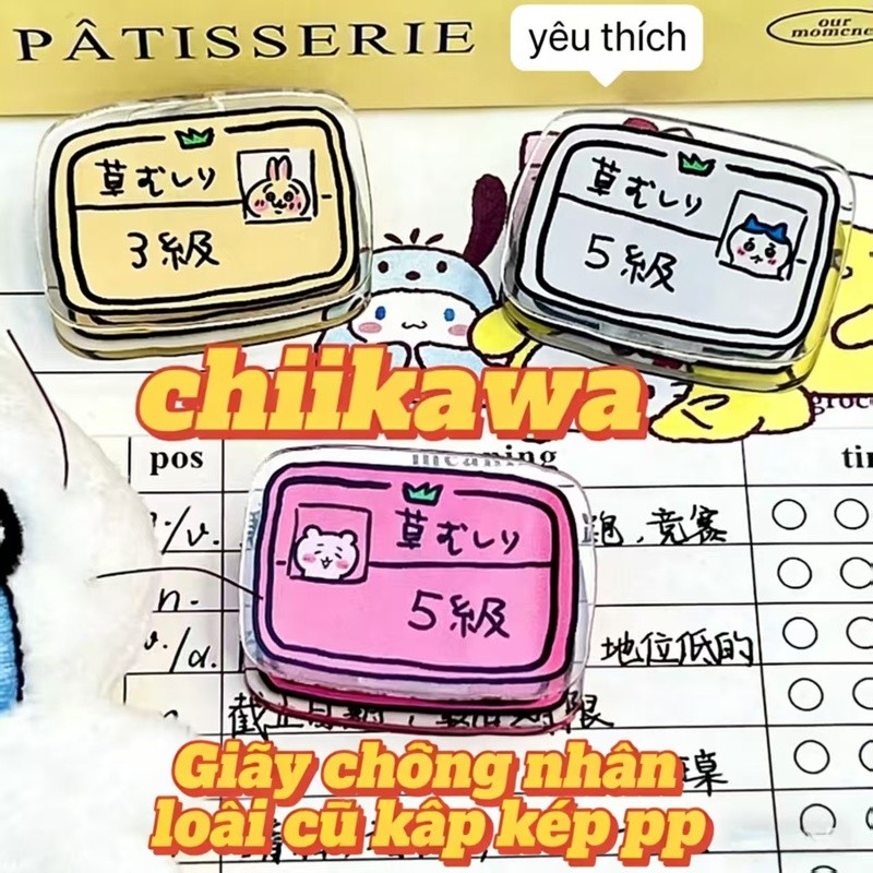 🌸BLD09🌸 Kẹp Giấy/Ghim Note Chiikawa Cao Cấp - Chất Liệu Acrylic Sang ...
