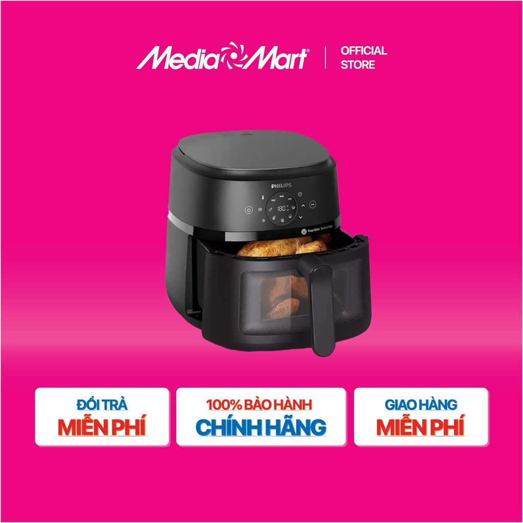 [MEDIAMART] - Nồi chiên không dầu 6,2L Philips NA230/00 - FREESHIP,Bảo ...