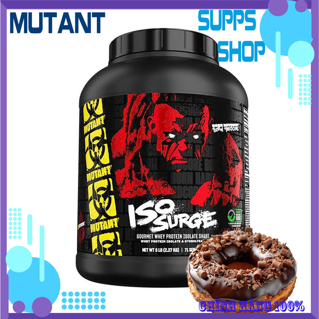 (Chính hãng) Iso Surge Mutant 5LBS 71 lần dùng Choco Fudge Brownies ...