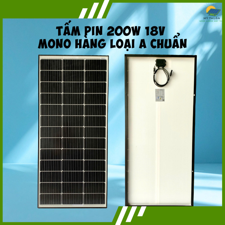 TẤM PIN NĂNG LƯỢNG MẶT TRỜI ST SOLAR 200W 18V MONO - KT: 1480*680*30MM ...