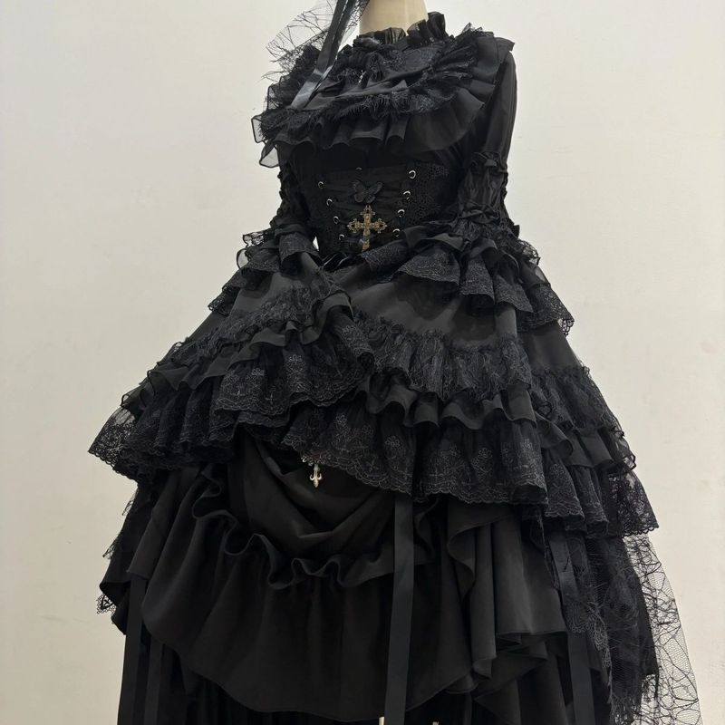 Váy nâng lưng Gothic Lolita tay áo ji thời trang | Shopee Việt Nam