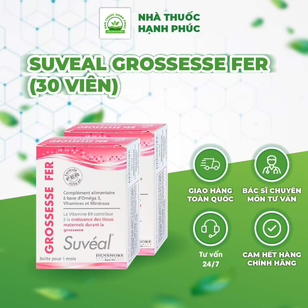 [Chính hãng] SUVEAL GROSSESSE FER (30 VIÊN) – VITAMIN TỔNG HỢP CHO MẸ ...