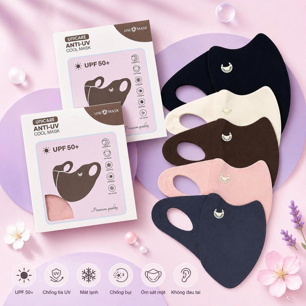 UNICARE Combo 4 Chiếc Khẩu trang ANTI UV UPF50+ Cool Mask Unicare Chống ...