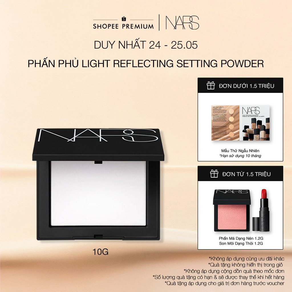 Phấn phủ dạng nén NARS Light Reflecting Setting Powder Pressed 10g ...