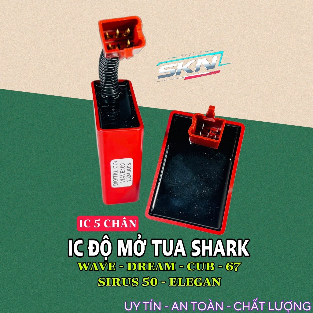 Ic SHARK mở tua cho xe Wave Dream Cub 67 Sirius 50 +mobin sườn shark ...