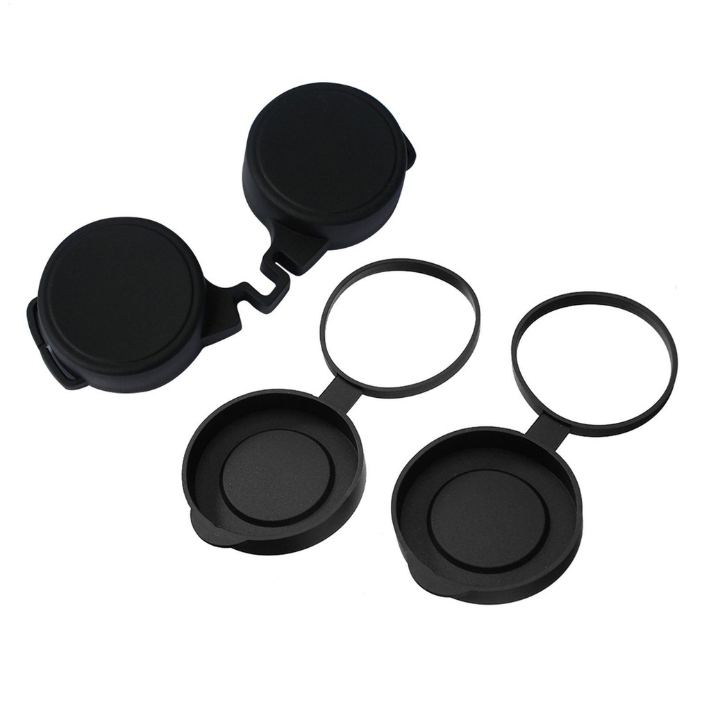 2X Set Binoculars Protective Rubber Objective Lens Caps Lens Spotting ...