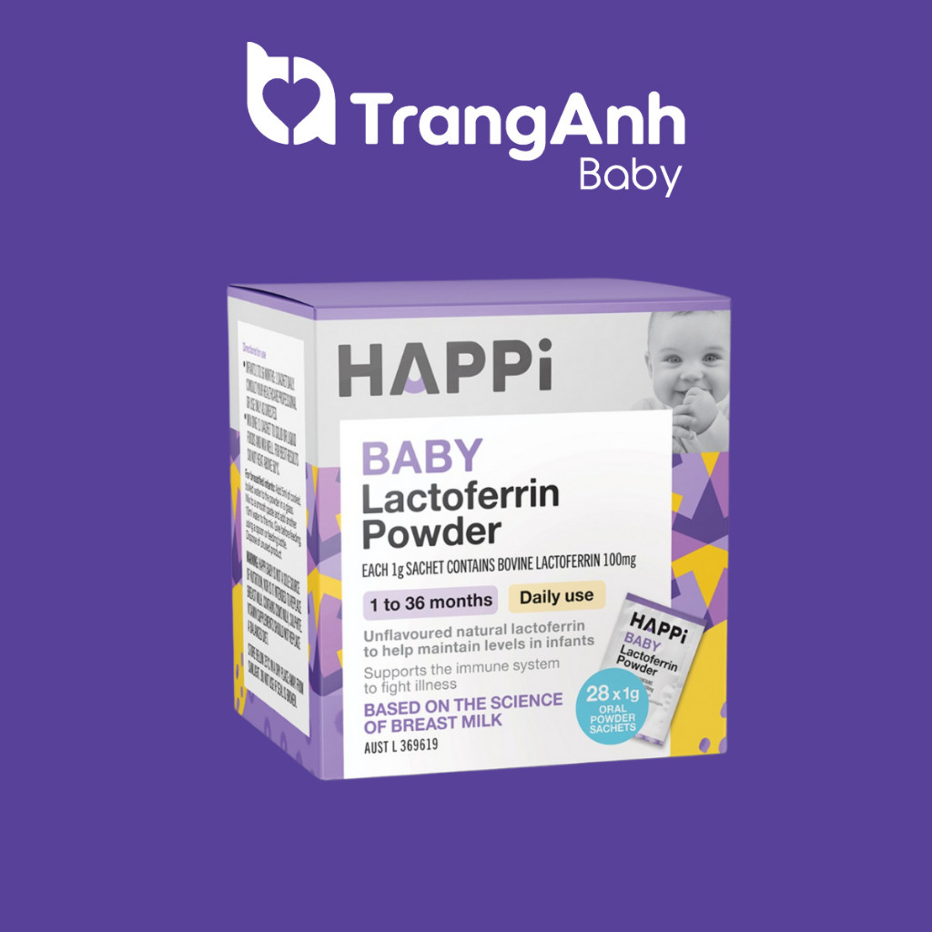 Bột Happi Baby LACTOFERRIN POWDER 28g (1-36 tháng) | Shopee Việt Nam