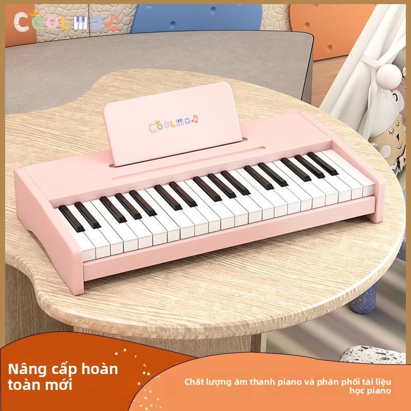 Đàn Piano Mini Gỗ Trẻ Em Kuang Meng cho Bé Trai và Bé Gái, Đồ Chơi Bàn ...