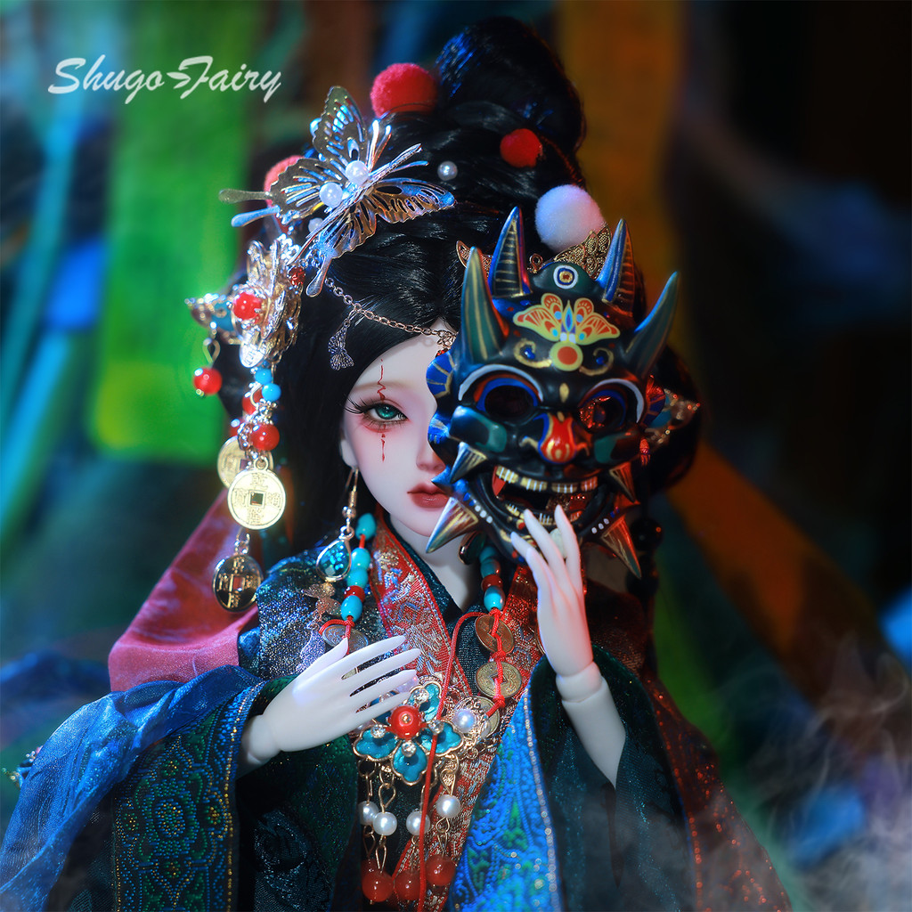Bjd Doll 1 / 4 Apsaras B Specter Punk Deity-Demon Core Bức tranh tường ...