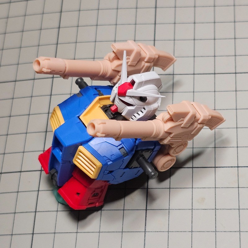 Fat Cat Model 1 / 100 RX-78-2 GTO Phong Cách Pháo Vũ Khí 3D In Các Bộ ...