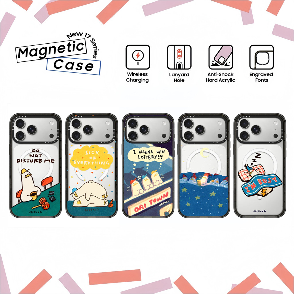 CASETi SSEBONG Bận rộn DUCK LATE ĐÊM Vỏ nhựa Acrylic cứng cho iPhone 17 ...