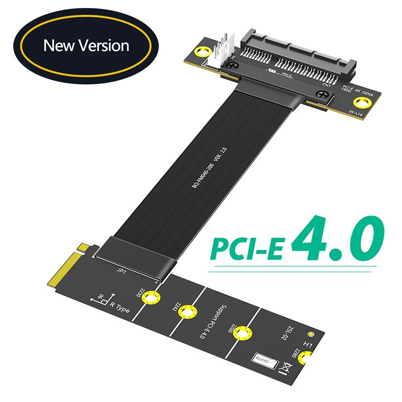 MỚI NVME sang PCIE X4 Riser Cable Extender M.2 PCIE4.0 M Key to PCI ...