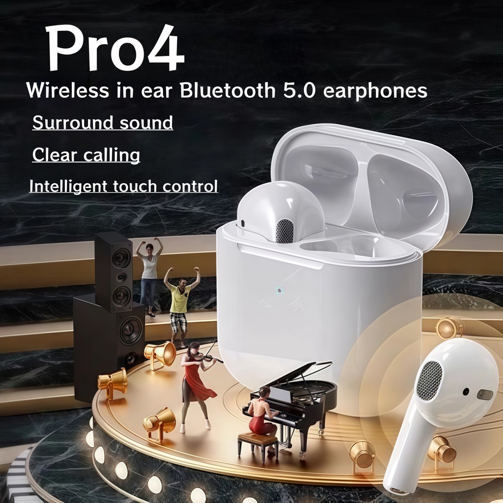 Nút tai Bluetooth không dây trong tai Pro4, cuộc gọi độ phân giải cao ...