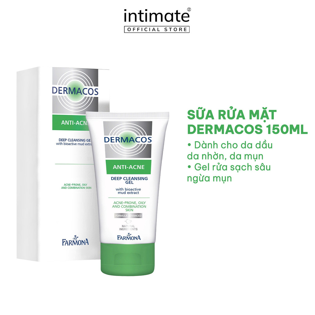 (Ls) DERMACOS Sữa Rửa Mặt Farmona Dermacos Anti Acne Deep Cleansing Gel ...