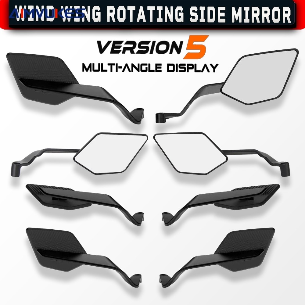 Gương chiếu hậu vô hình cho Wave, Vision, AirBlade - Gương gập thể thao ...