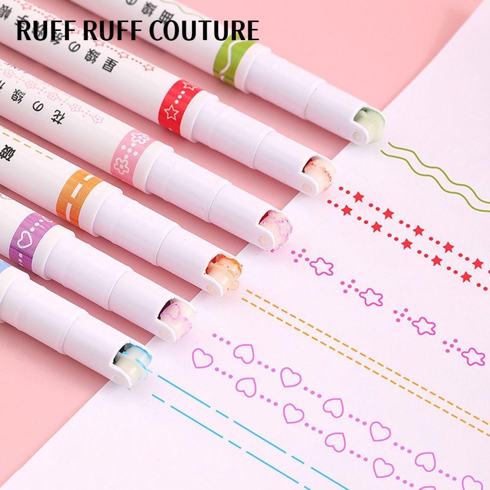 RUFF RUFF COUTURE 6 Chiếc Bút Đánh Dấu Graffiti Đồ Dùng Văn Phòng ...