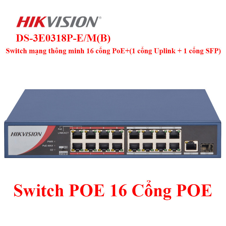 Switch POE HIKVISION 6,9,18 Port Chuyên Dùng Cho Camera IP POE - Hàng ...