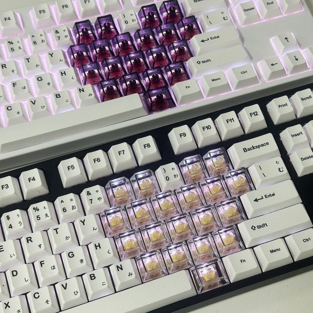 Trong Suốt Chất Liệu Trong Suốt Bàn Phím pc Thích Ứng Với Keycap DIY ...