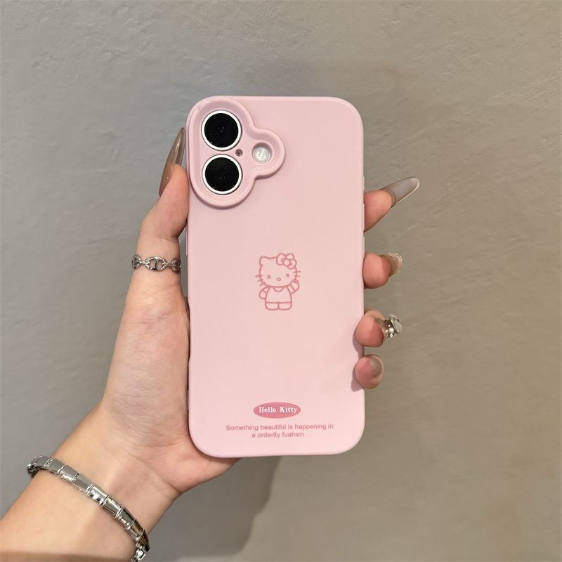 Ốp Silicon Cho iPhone 16 15 14 Plus 13 12 11 Pro Max Hello Kitty Pom ...