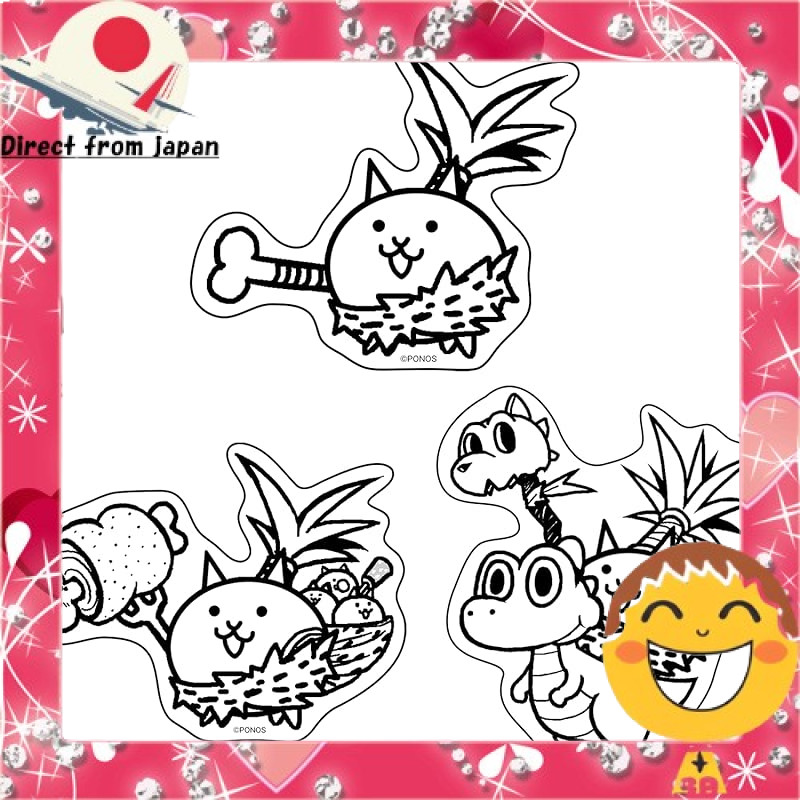 [The Battle Cats] Sticker set "Neko Jura: Cat Grand Store"[Direct from ...