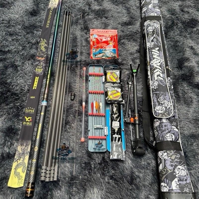 COMBO Cần Câu Tay YG X5000 10H Chất Lượng Đi Câu Bắt Cá Fishing Câu Cá ...
