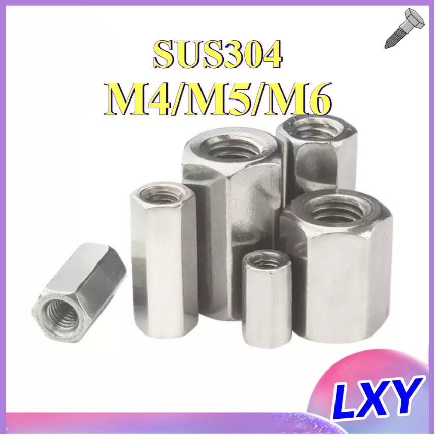 Ống nối ty ren lục giác INOX 304 - Nối ren M4 / M5 / M6 [LXY-CB-1 ...