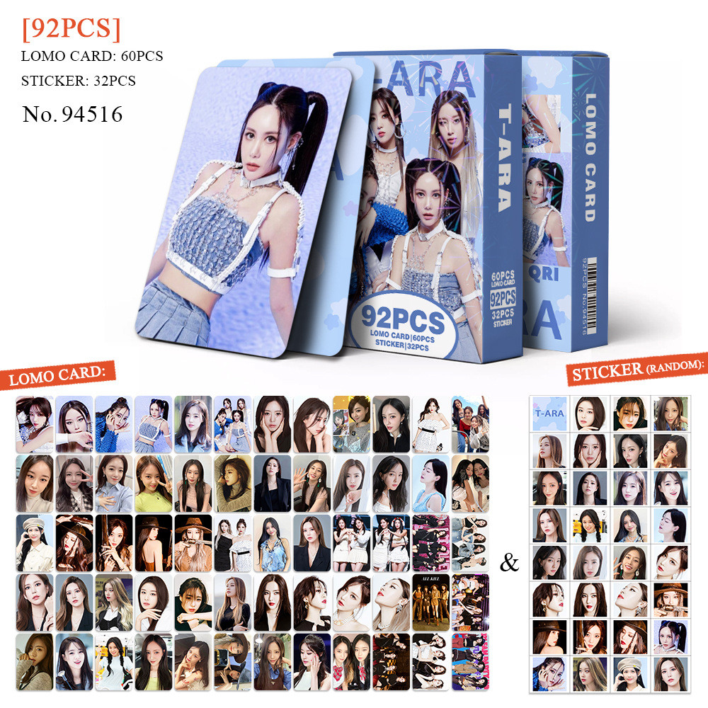 92 Cái / hộp T-ARA Lomo Cards What 's My Name Sticker Lee Ji Hyun Hahm ...