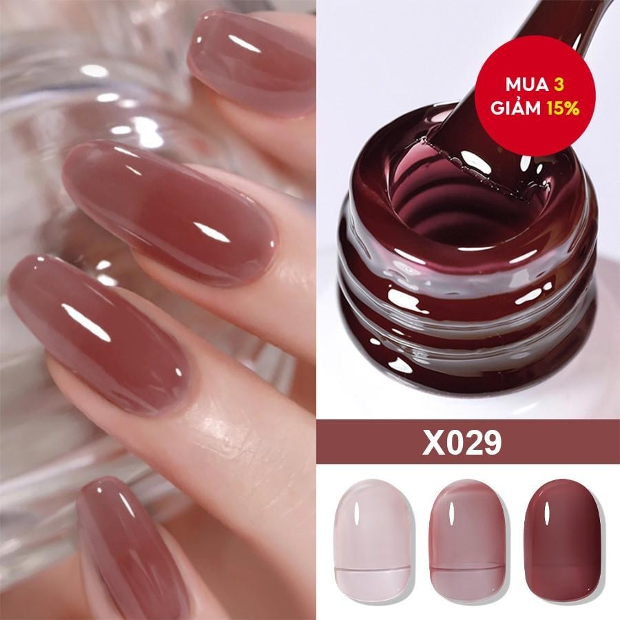 XEIJAYI 1pc 7.3mlNail Polish Gel Ice Trong Suốt Apricot Gel Phổ Biến ...