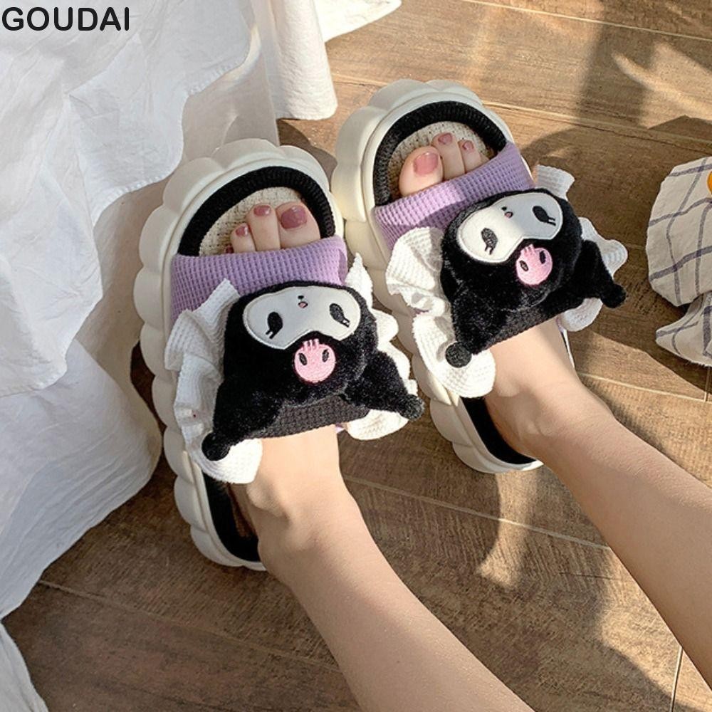 GOUDAI Kuromi Dép, Cinnamoroll Kitty Cat Dép Nữ, Búp Bê Sang Trọng ...