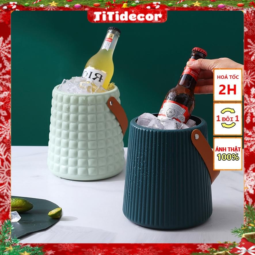 Xô Đá Mini Ướp Lạnh, Xô Đựng Đá, Xô Giữ Nhiệt Nhựa Cao Cấp - TiTi Decor ...