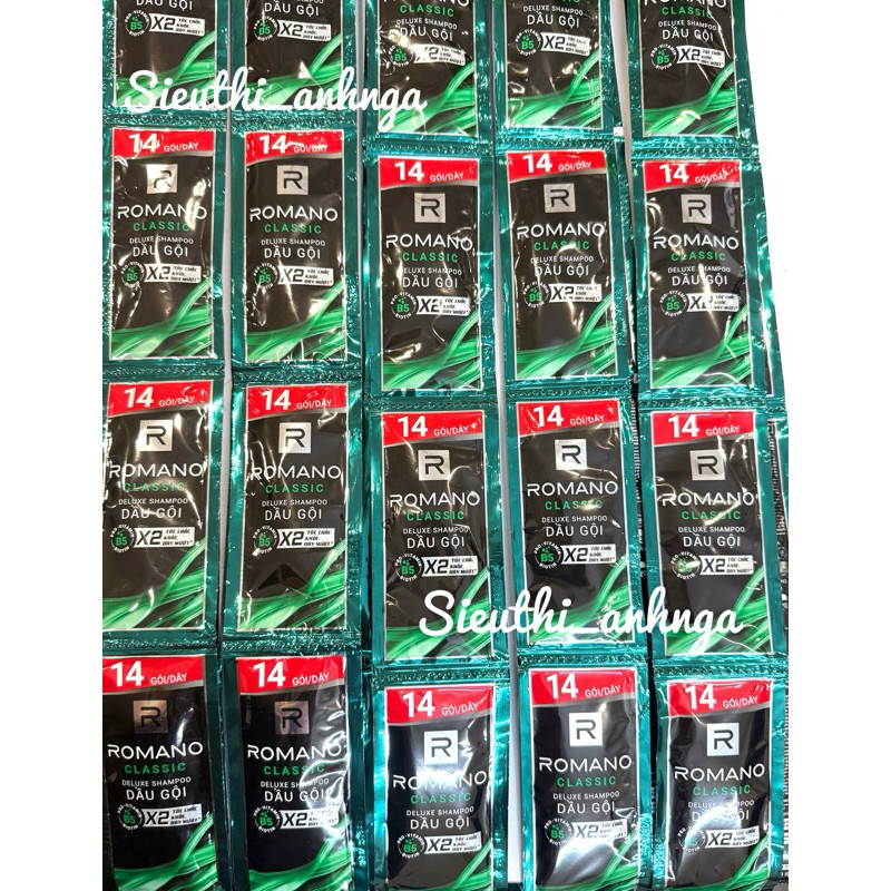 [CHÍNH HÃNG] Dầu Gội Romano Classic 1 Dây 14 Gói | Shopee Việt Nam